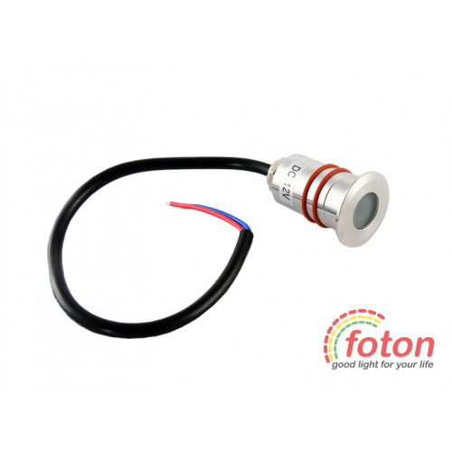 Mini LED Spotlights, round, 1W, 12V, IP65